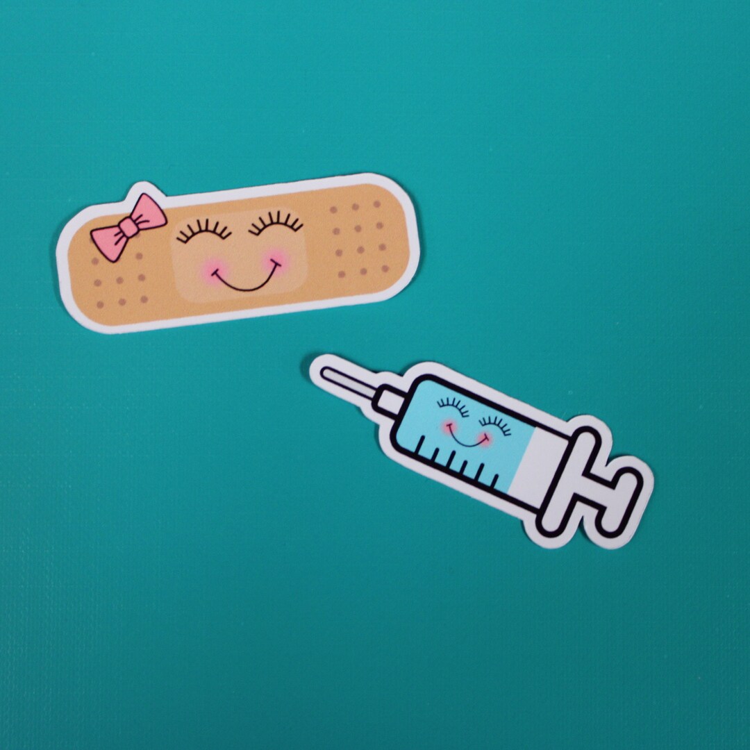 Bandaid Sticker, Syringe Sticker, Nurse Stickers, Medical Stickers, CNA ...