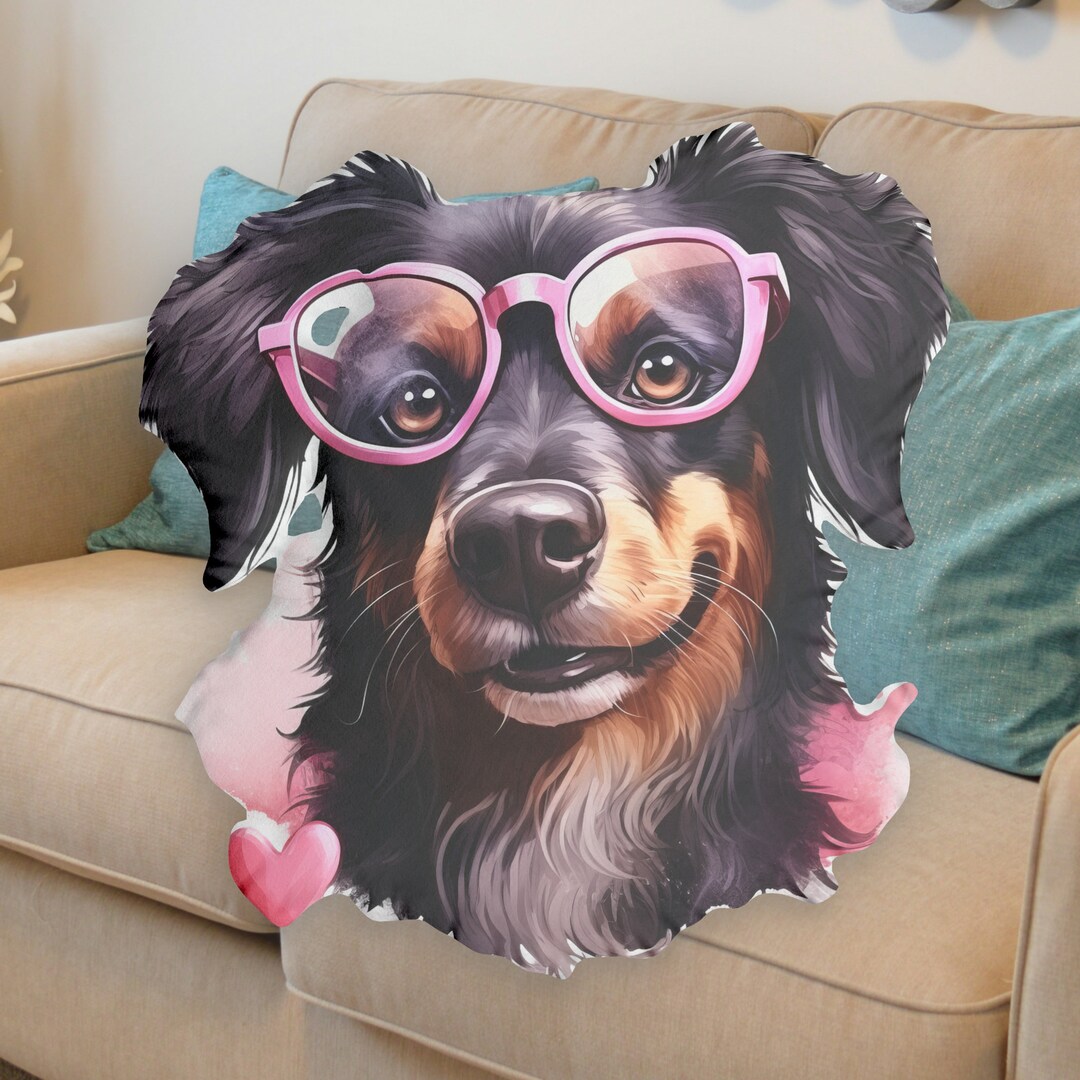 Dog Pillow Custom Pillow Pillow for Sofa Pillow for Girls Dog Shape ...
