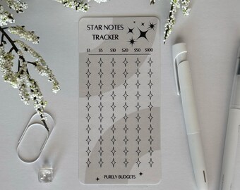 Shine Bright Savings Challenge, Laminated Tracker, Cute Tracker, A6 ...