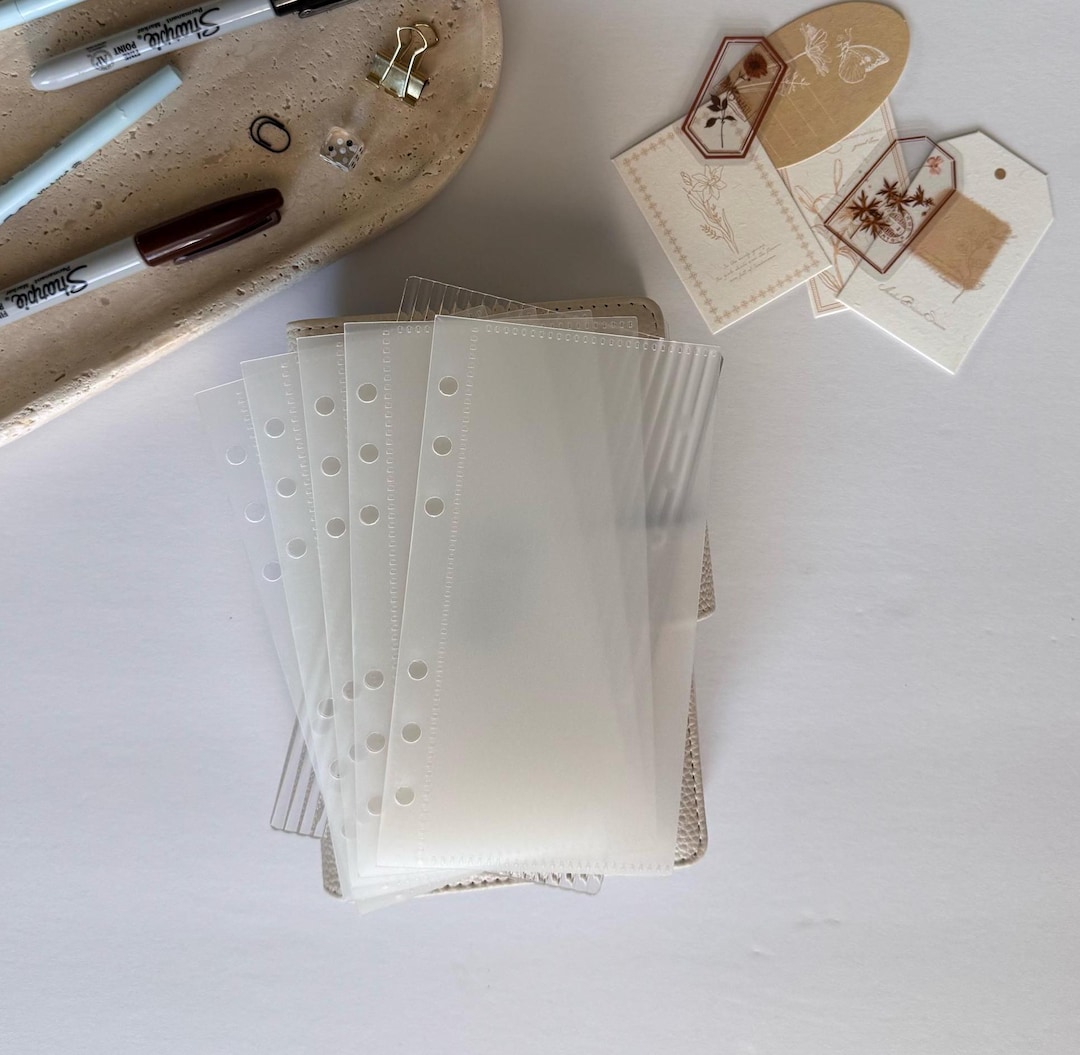 A6 Zipperless Clear Frosted Envelopes- PVC - Etsy