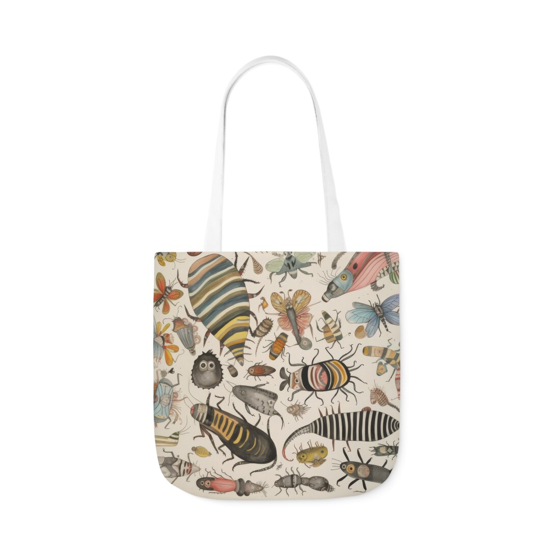 A Study of Creatures Big and Small Canvas Tote Bag, 5-color Options for ...