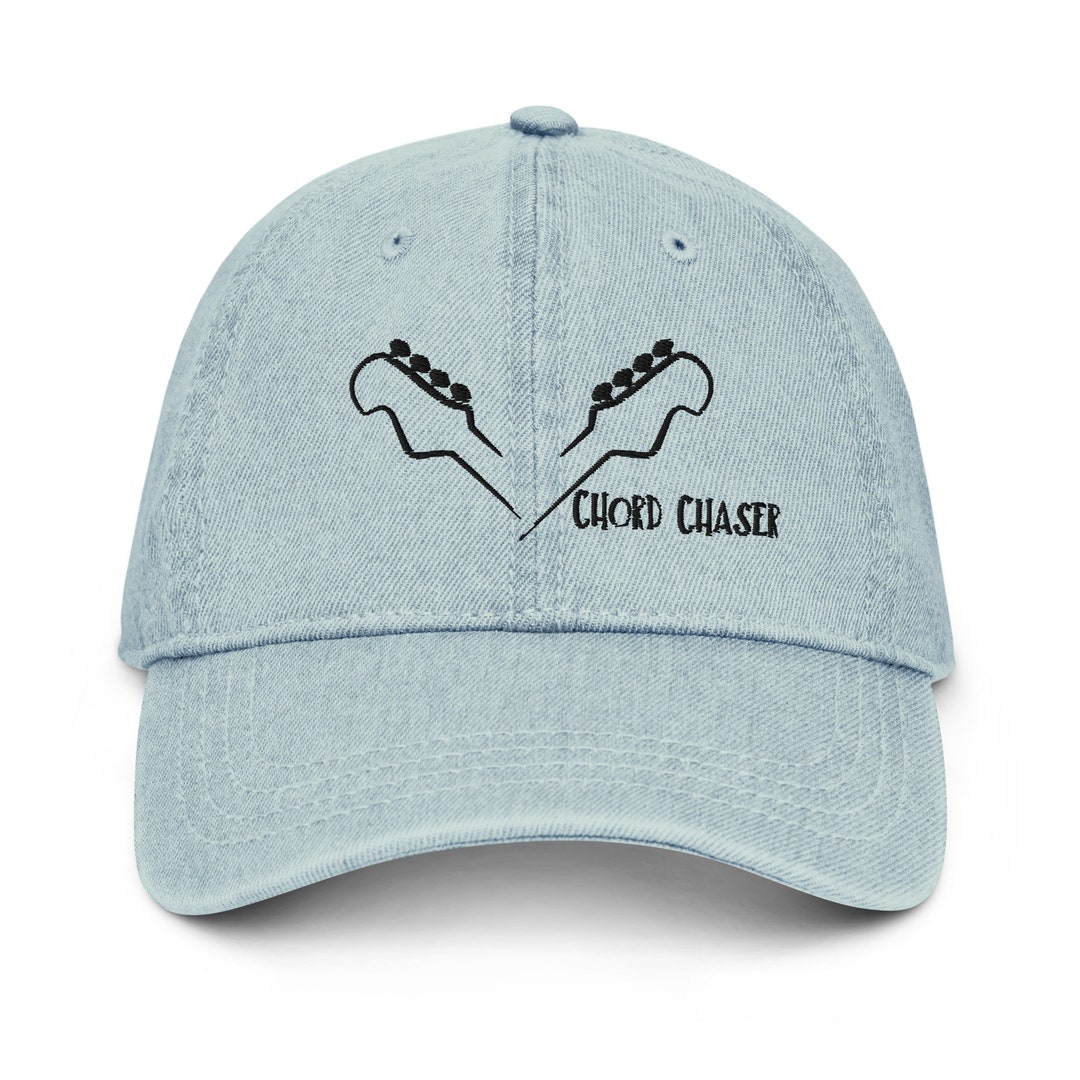 Guitar Denim Hat, Stylish Music Inspired Cap, Unisex Fashion Accessory ...