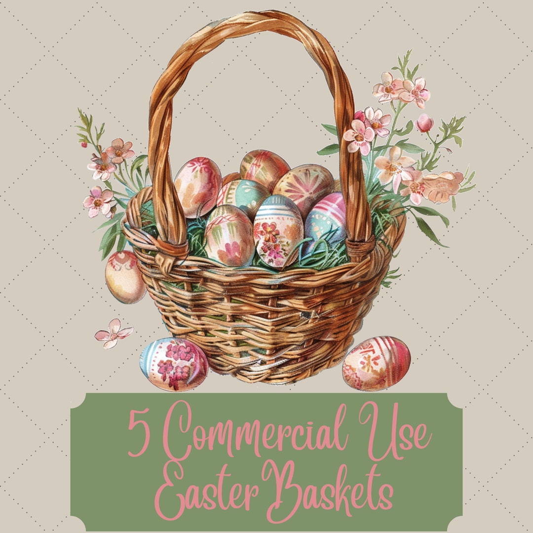 Instant Download | Spring Flowers | Easter Egg Clipart | Watercolor ...