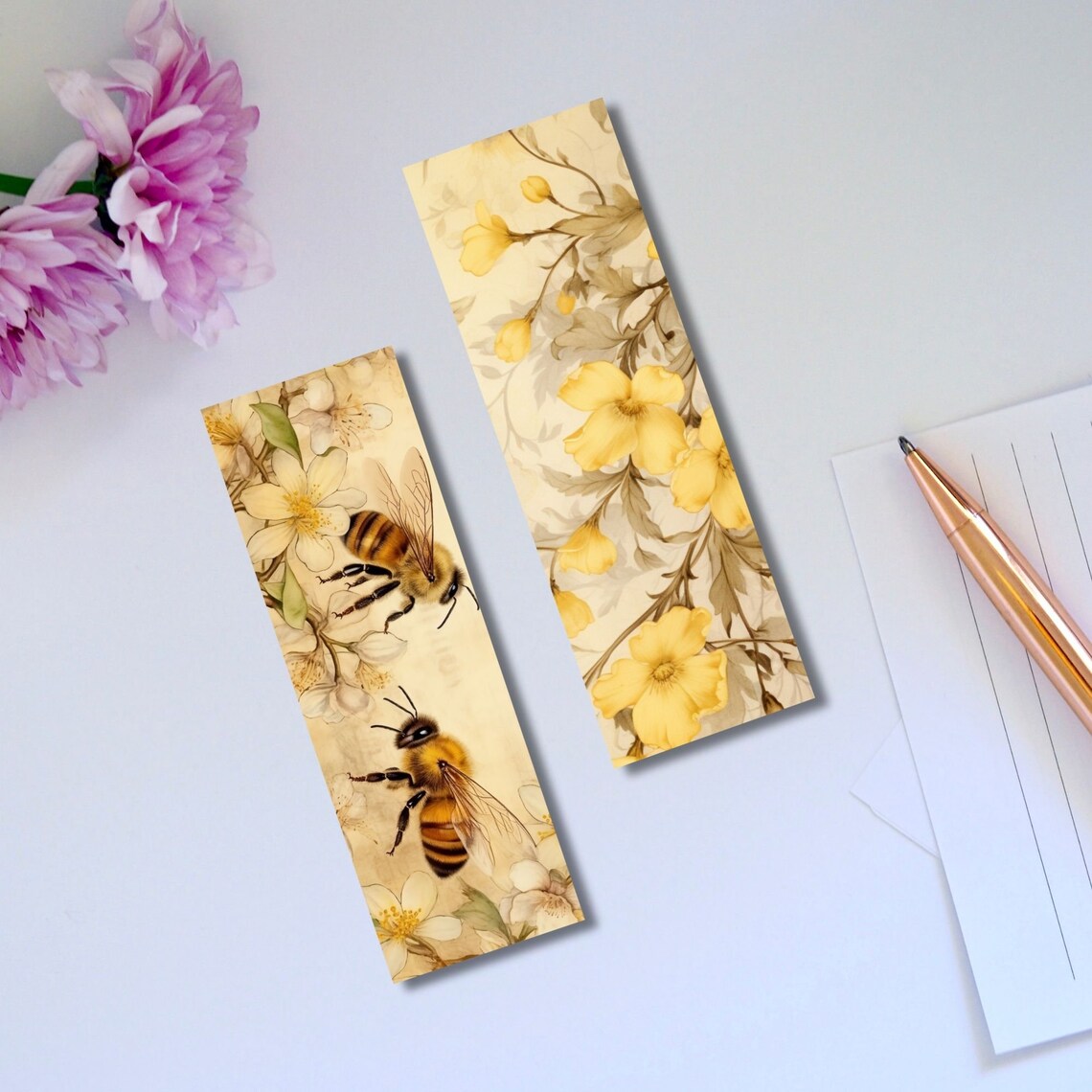 Bumble Bee Printable Bookmarks 10 - Ditigal Download, Book Lover ...