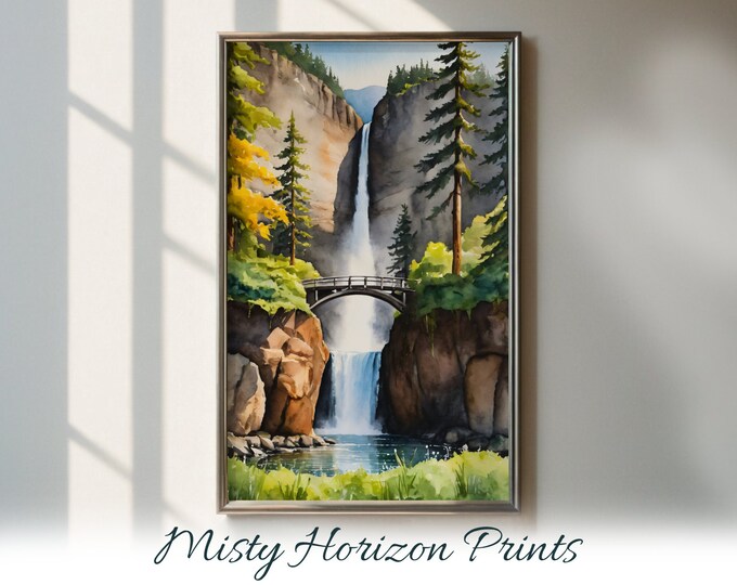 Multnomah Falls Art Print - Etsy