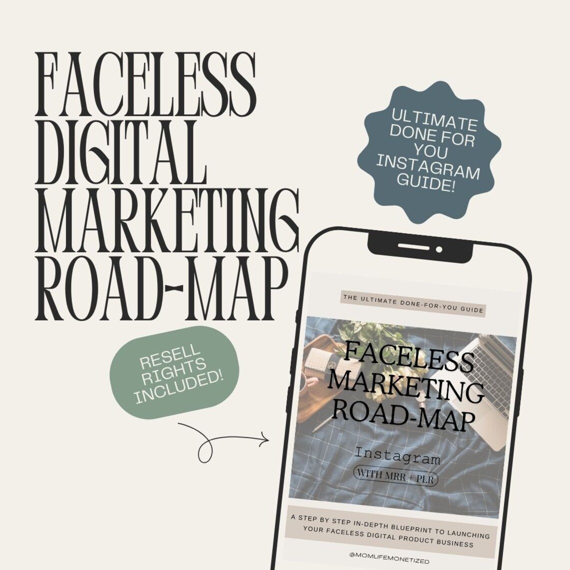 Faceless Digital Marketing Road-map MRR PLR - Etsy