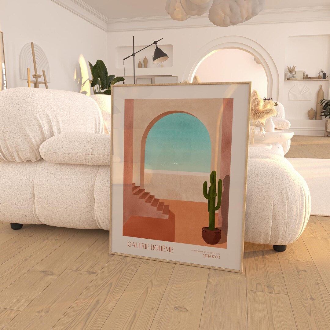 Modern Boheme Minimalist Printable Art, Mid Century Digital Poster ...