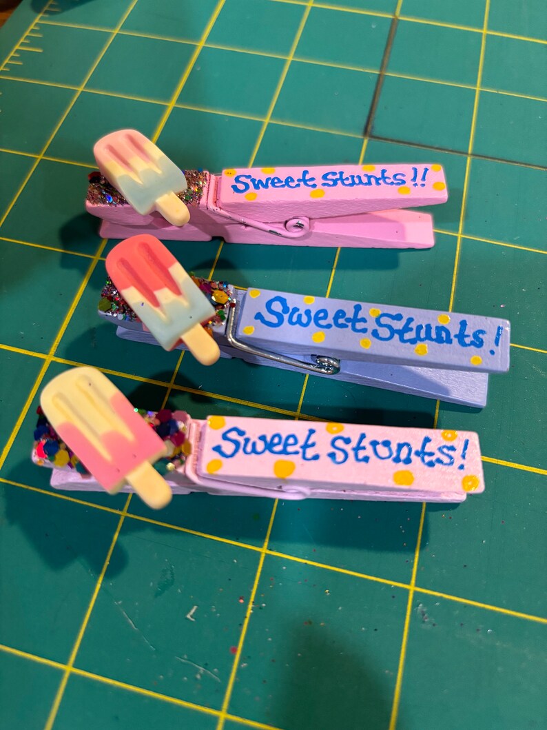 Hand Made Cheer Pins/spirit Clips. - Etsy