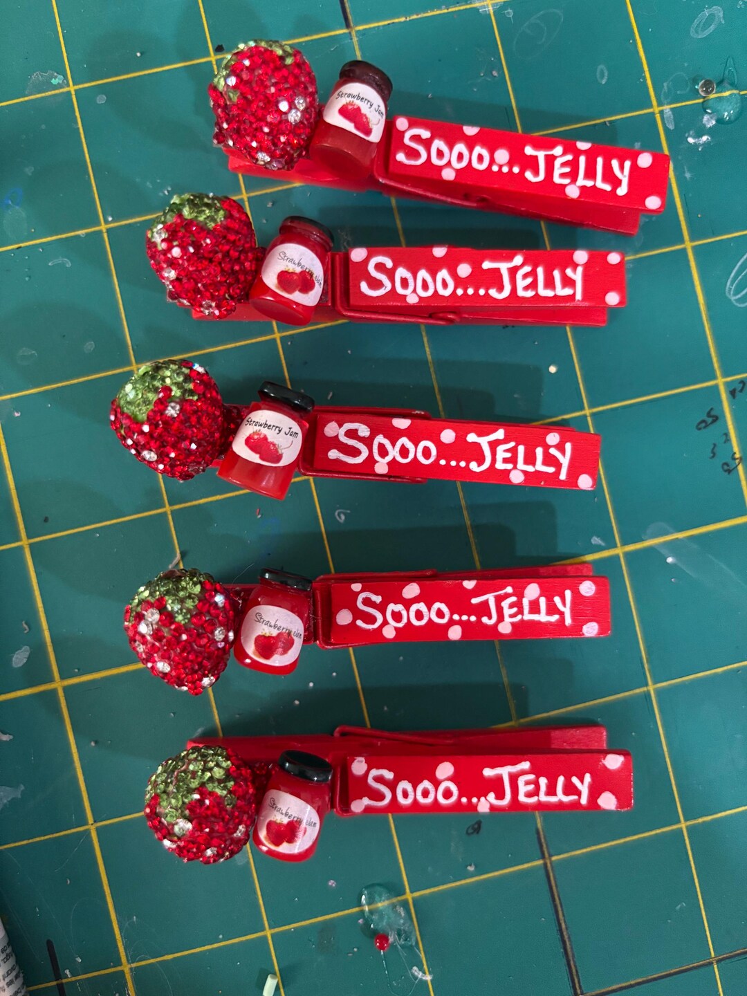 Hand Made Cheer Pins/spirit Clips. - Etsy