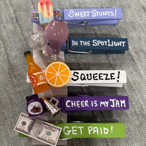 Hand Made Cheer Pins/spirit Clips. - Etsy