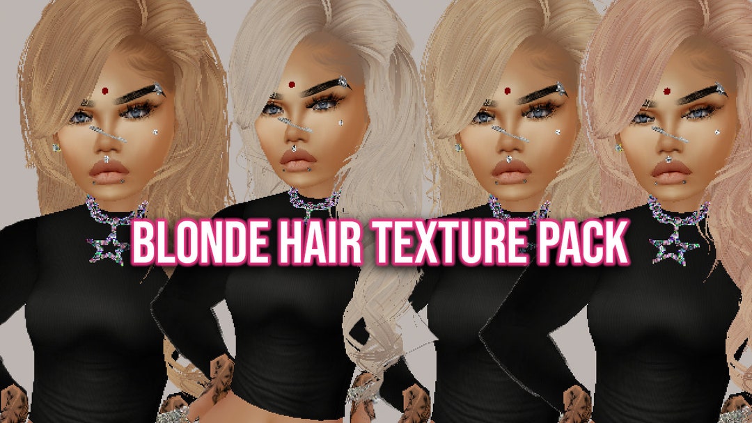 IMVU Blonde Hair Texture 4 Pack - Etsy
