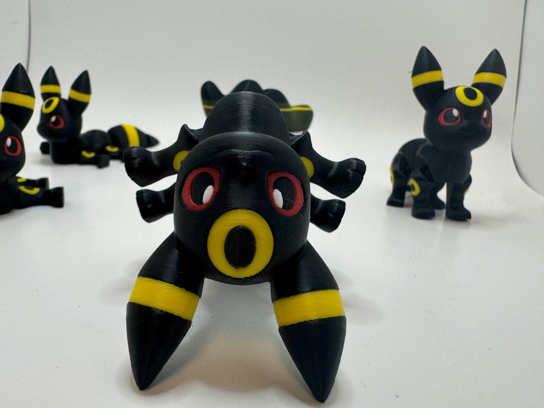 3D Printed Umbreon 197 Figure Fidget Flexi - Etsy