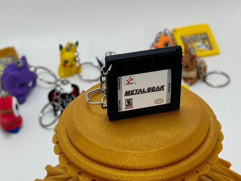 3D Printed Replica Pokémon Gameboy Cartridge Keychains Poké Gameboy ...