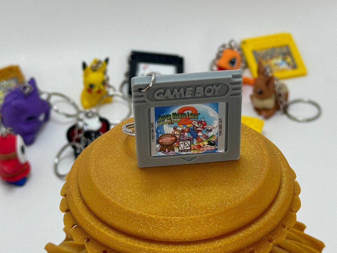 3D Printed Replica Pokémon Gameboy Cartridge Keychains Poké Gameboy ...