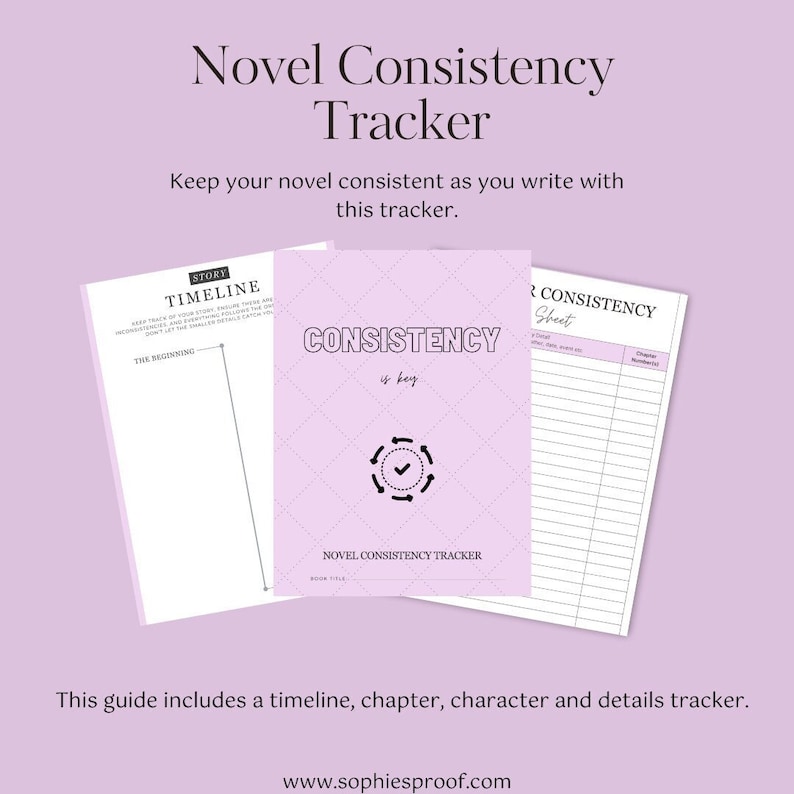 Novel Writing Consistency Tracker Printable I PDF Print I Tools for ...