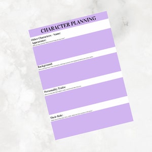 Novel Planner I Novel Planning Guide I PDF Printable - Etsy
