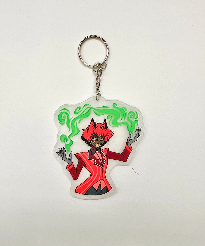 Alastor From Hazbin Hotel Keychain - Etsy