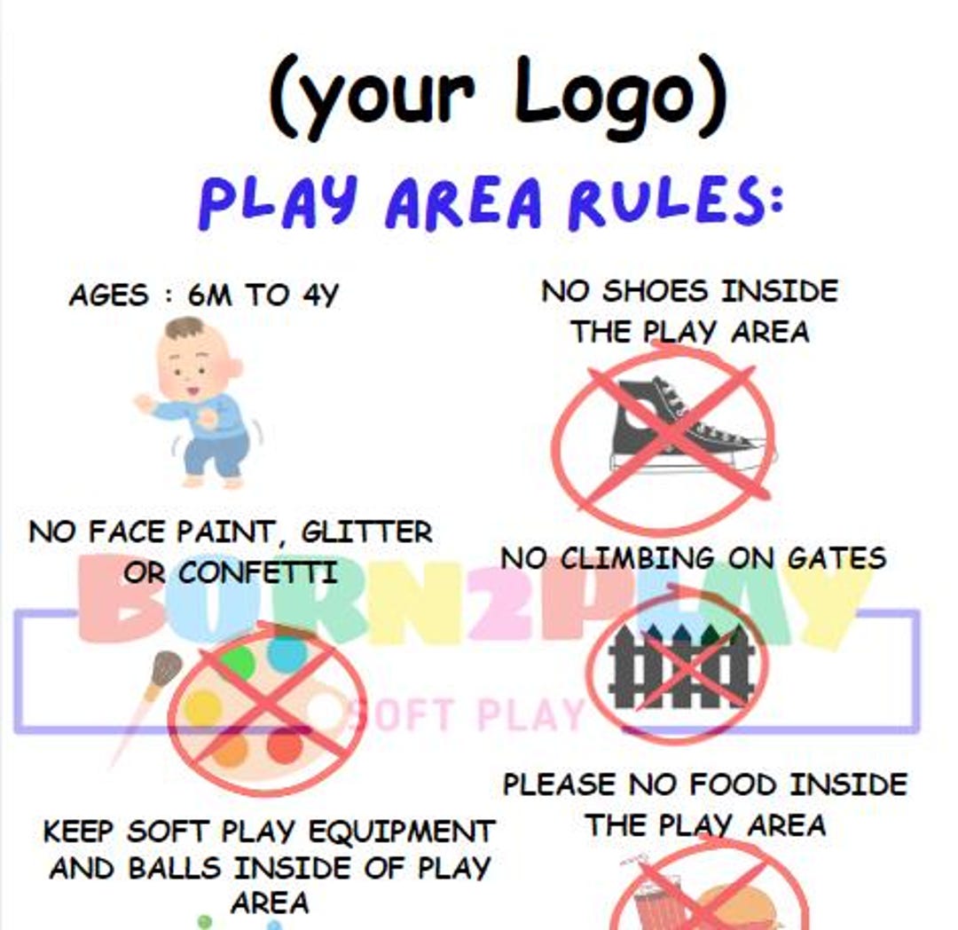 Soft Play Rules - Etsy