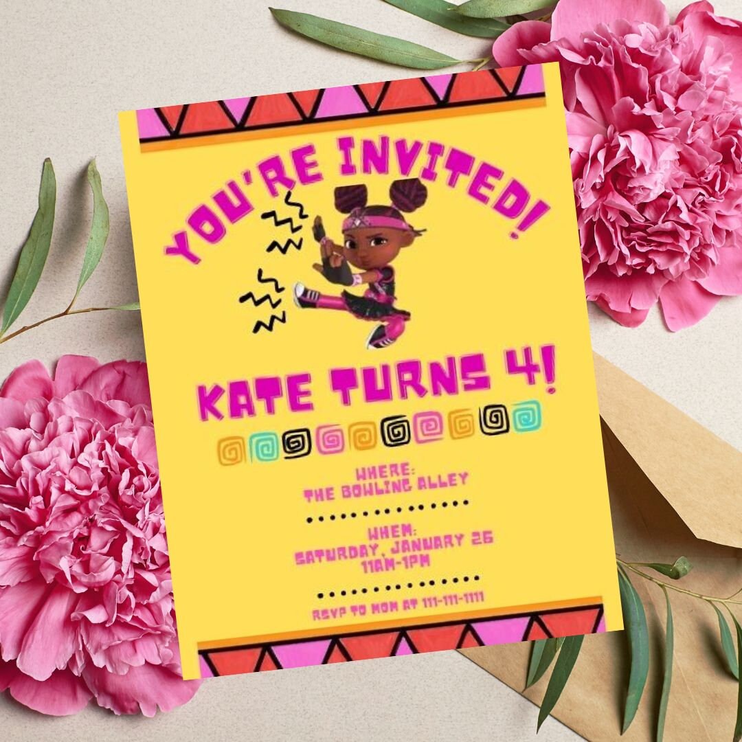 Kiya Party Invitation Digital Download - Etsy