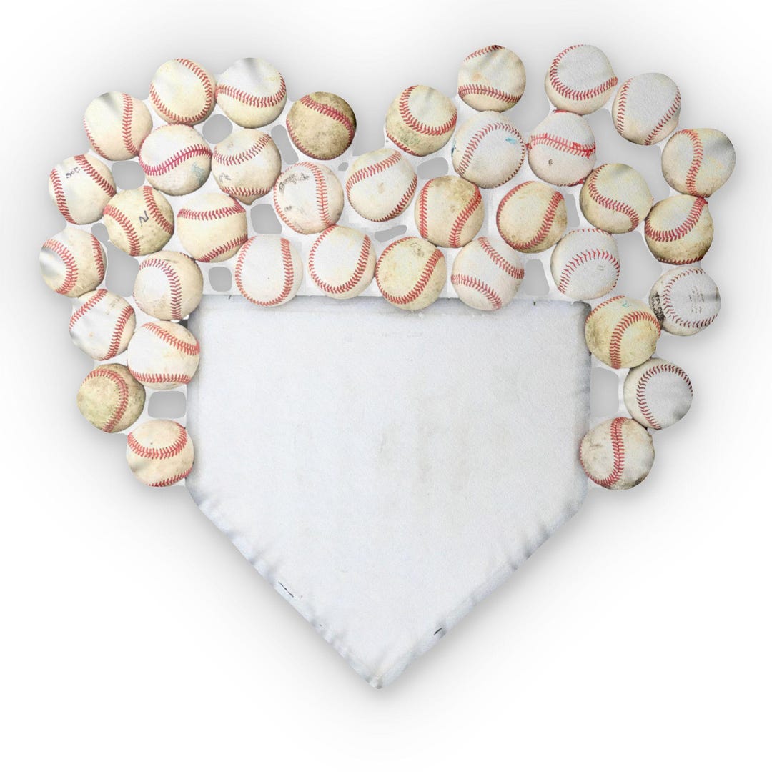 Baseball Heart Shaped Custom Shaped Pillow - Etsy