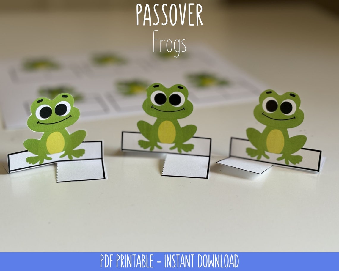 Passover Frogs Cutouts Frog Crafts Pesach Frog Activities Children ...