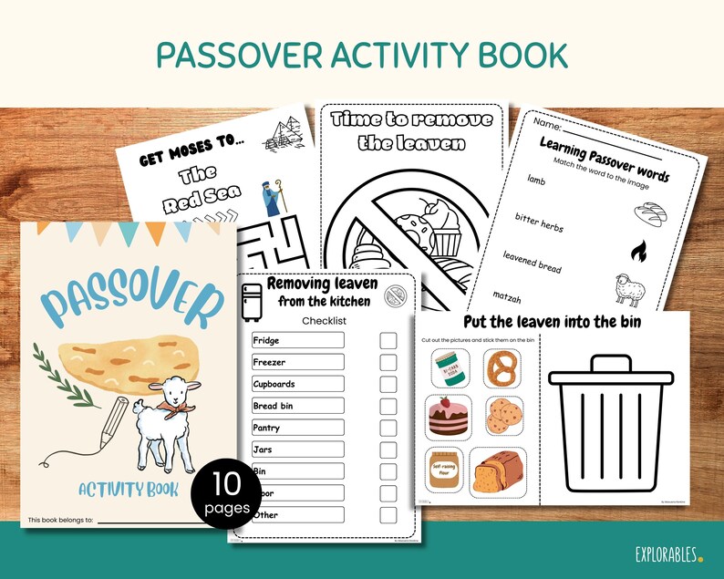 Feast Day Activity Vault Feast of YHWH Passover Feast of Unleavened ...