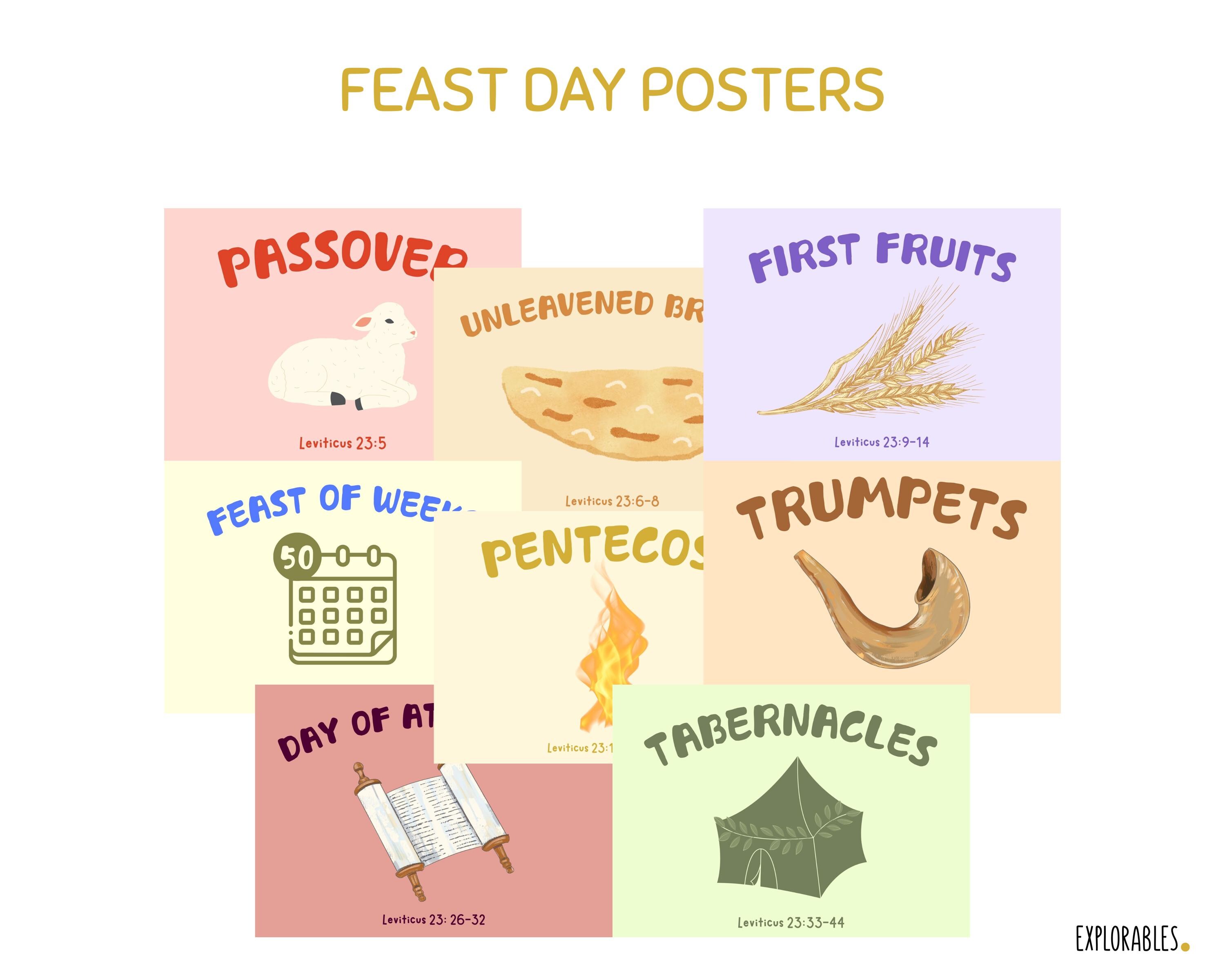 Feast Day Activity Vault Feast of YHWH Passover Feast of Unleavened ...