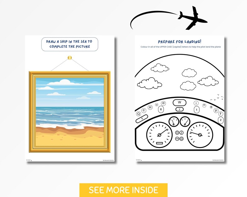 Travel Activity Pack for Kids, Summer Activities for Kids, Kids Travel ...