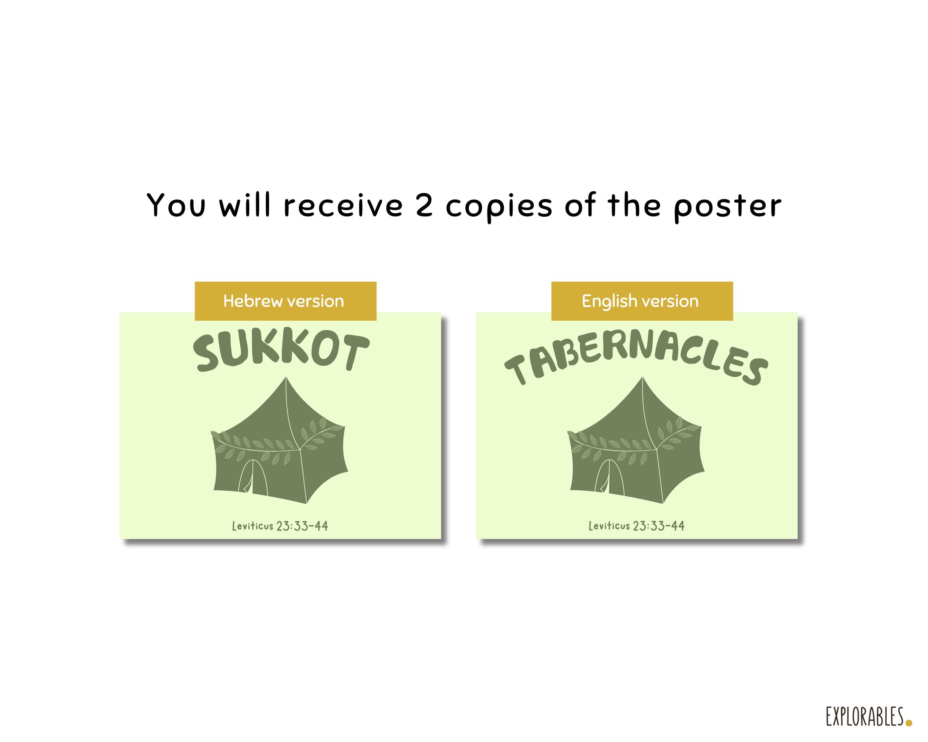The Feast of Tabernacles Activity Pack Sukkot Worksheets for Kids ...