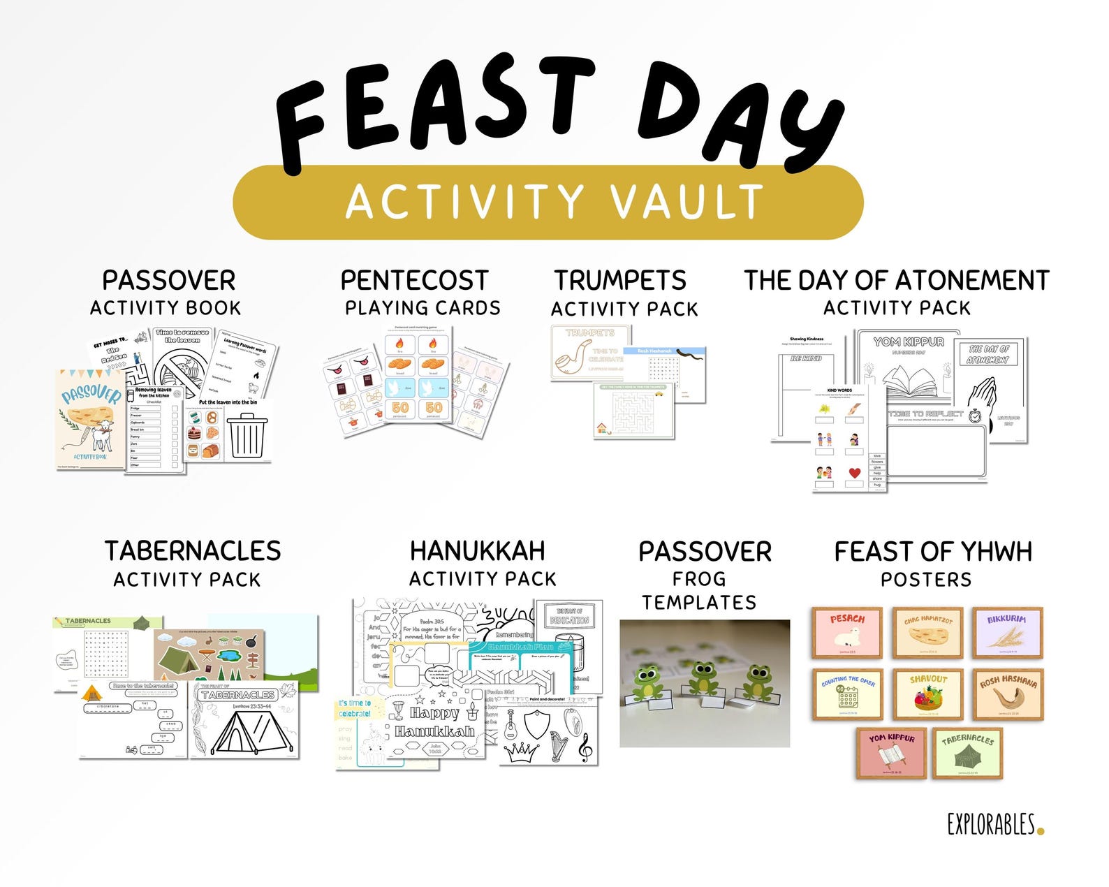 Feast Day Activity Vault Feast of YHWH Passover Feast of Unleavened ...