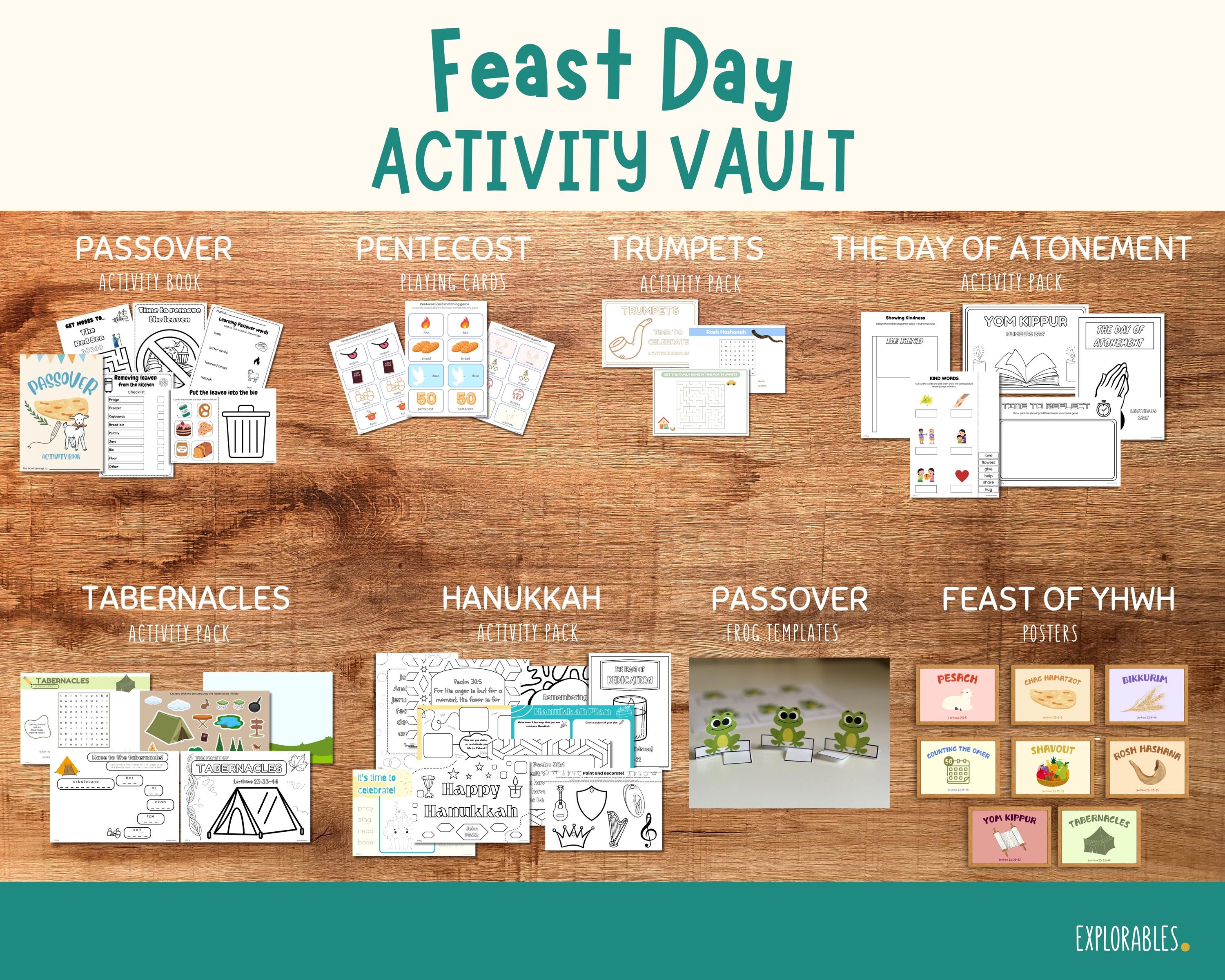 Feast Day Activity Vault Feast of YHWH Passover Feast of Unleavened ...