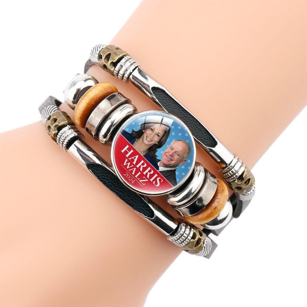 Harris 2024 Bracelet Harris Walz 2024 Leather Bracelet Harris 2024 Vote ...
