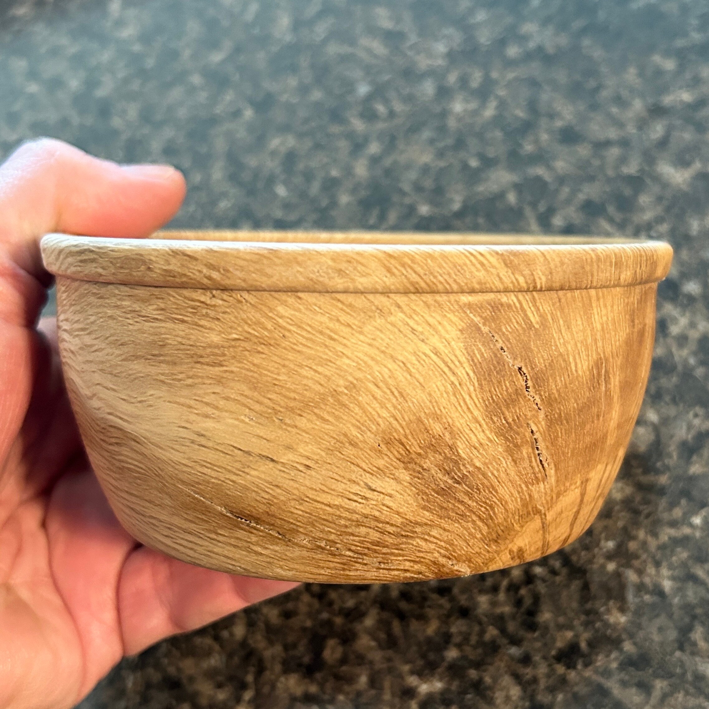 Oak Wood Bowl - Etsy