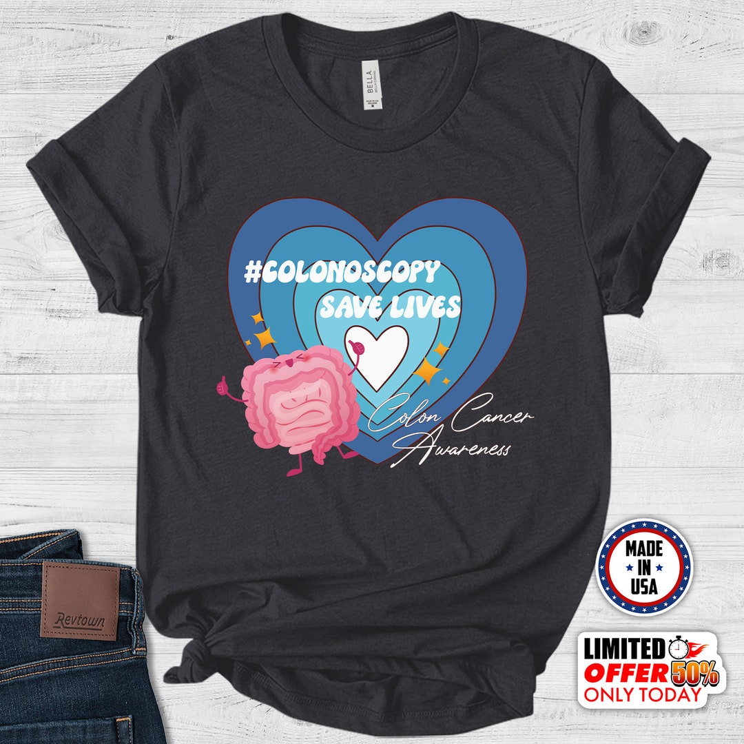 Colon Cancer Awareness Shirt, Gift Idea Colon Cancer, Colon Cancer ...