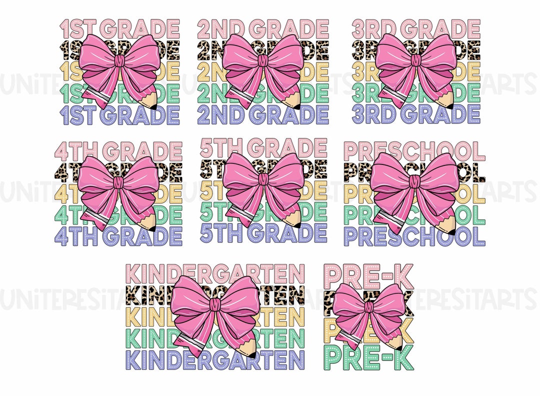Teacher Coquette Png, Pink Coquette Teacher Pencil Bow Png, Teacher 1st ...