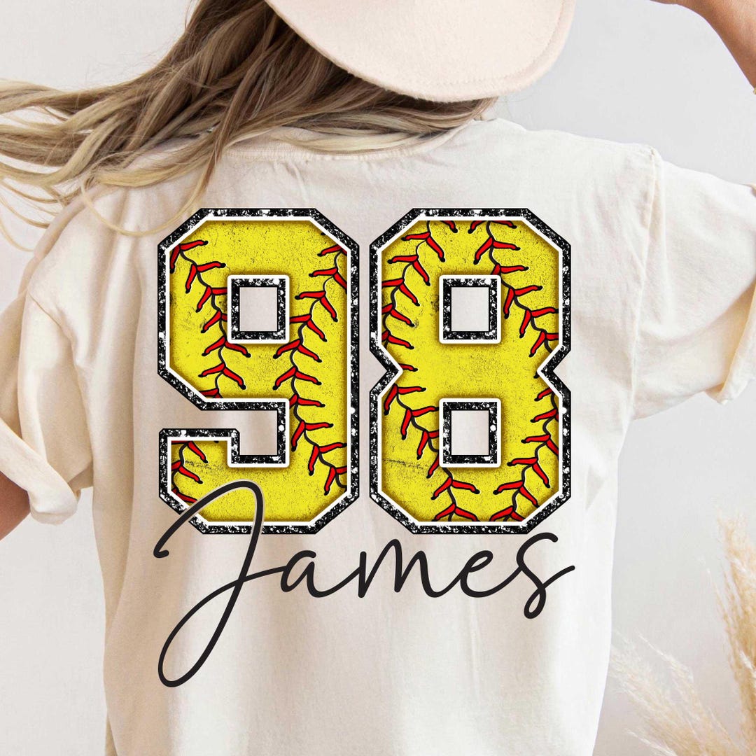 Personalized Softball Mom PNG, Custom Softball Names Png, Custom Design ...