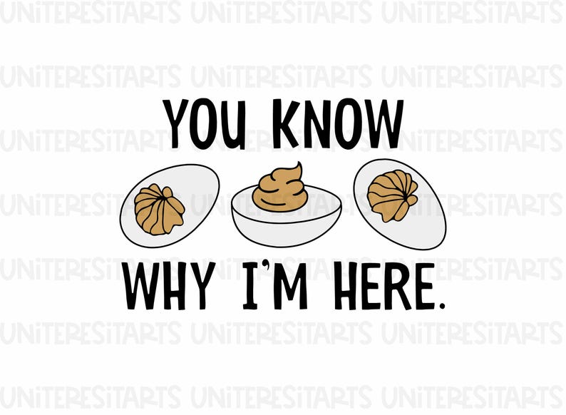 Deviled Egg Svg, You Know Why I'm Here Svg, Funny Thanksgiving Svg, Retro Fall Svg, Svg File for ...