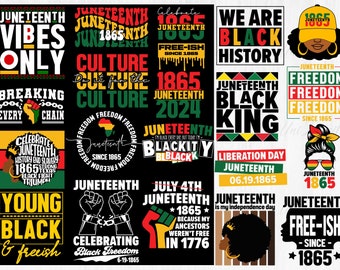 65 Juneteenth PNG Bundle, Juneteenth Sublimation Png, Free-ish, Black ...