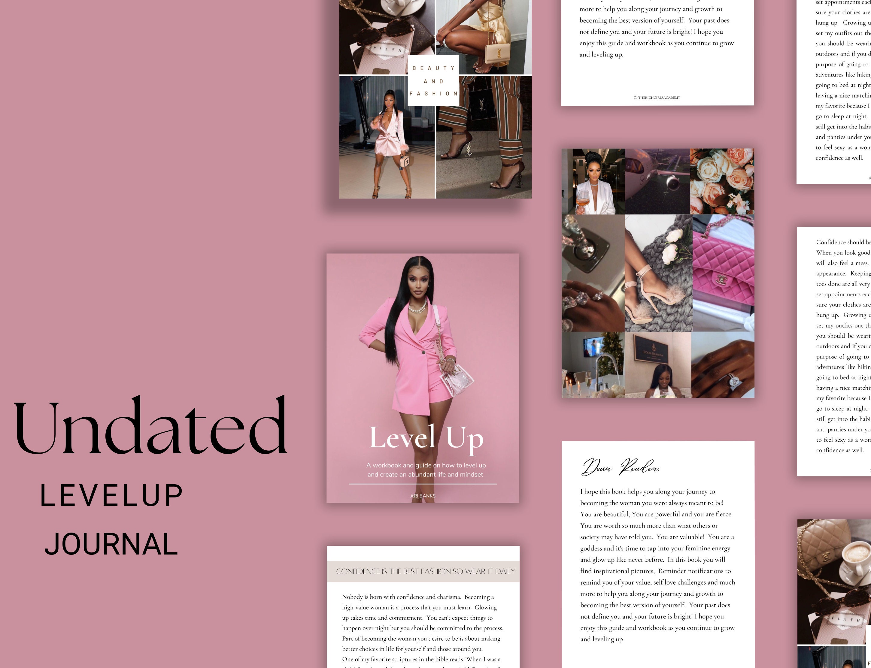 Level up Journal: Printable PDF for Goal Setting, Progress Tracking ...
