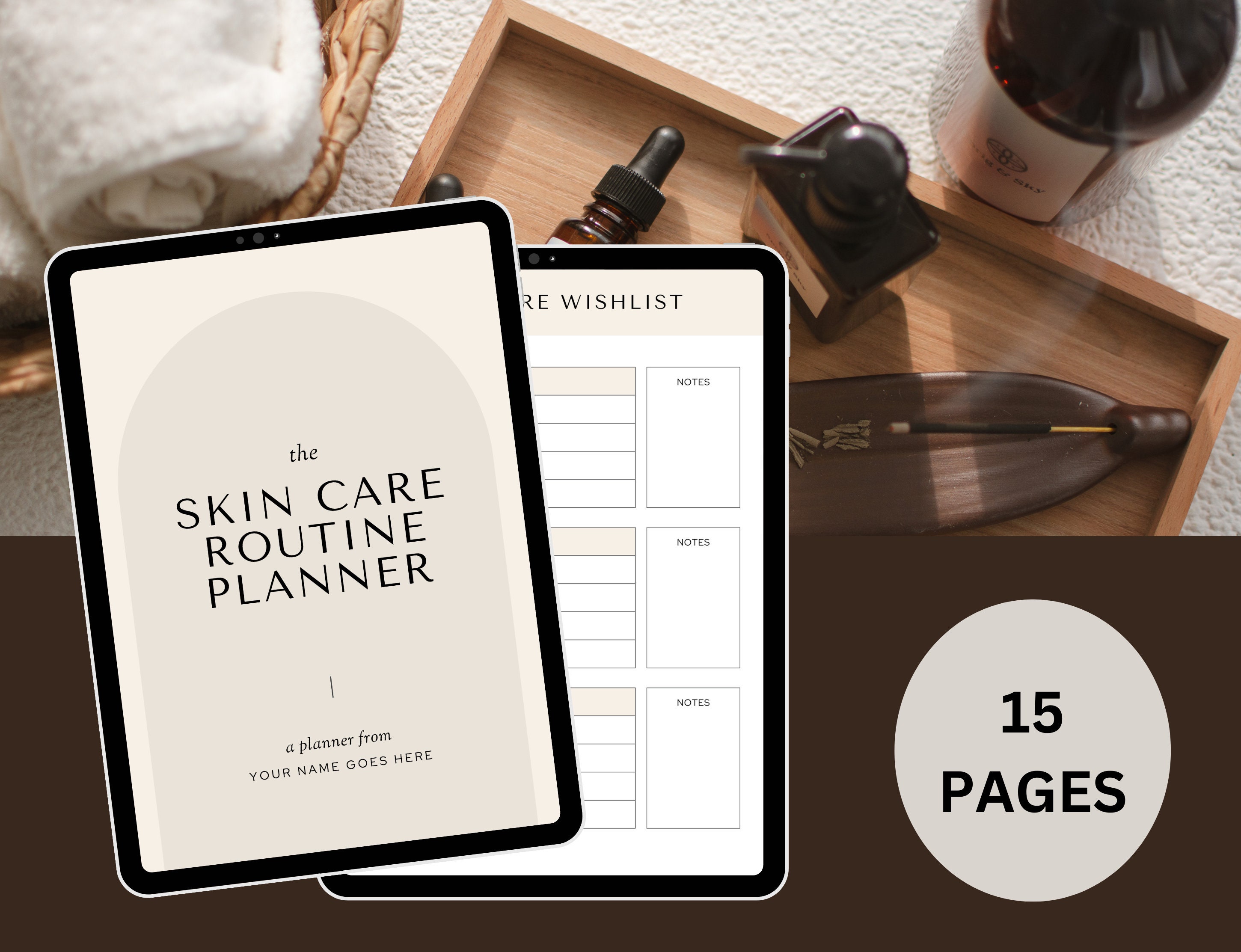 Achieve Glowing Skin: Skincare Planner Printable, Beauty Routine ...