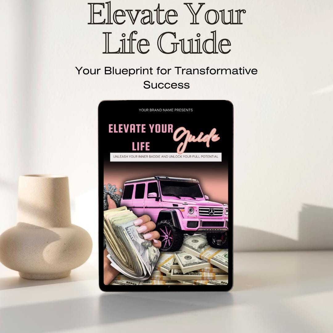 Elevate Your Life Guide: Editable Digital Download for Confidence ...