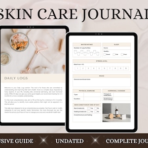 Acne Management: Journal Printable, Skincare Routine PDF, Clear Skin ...