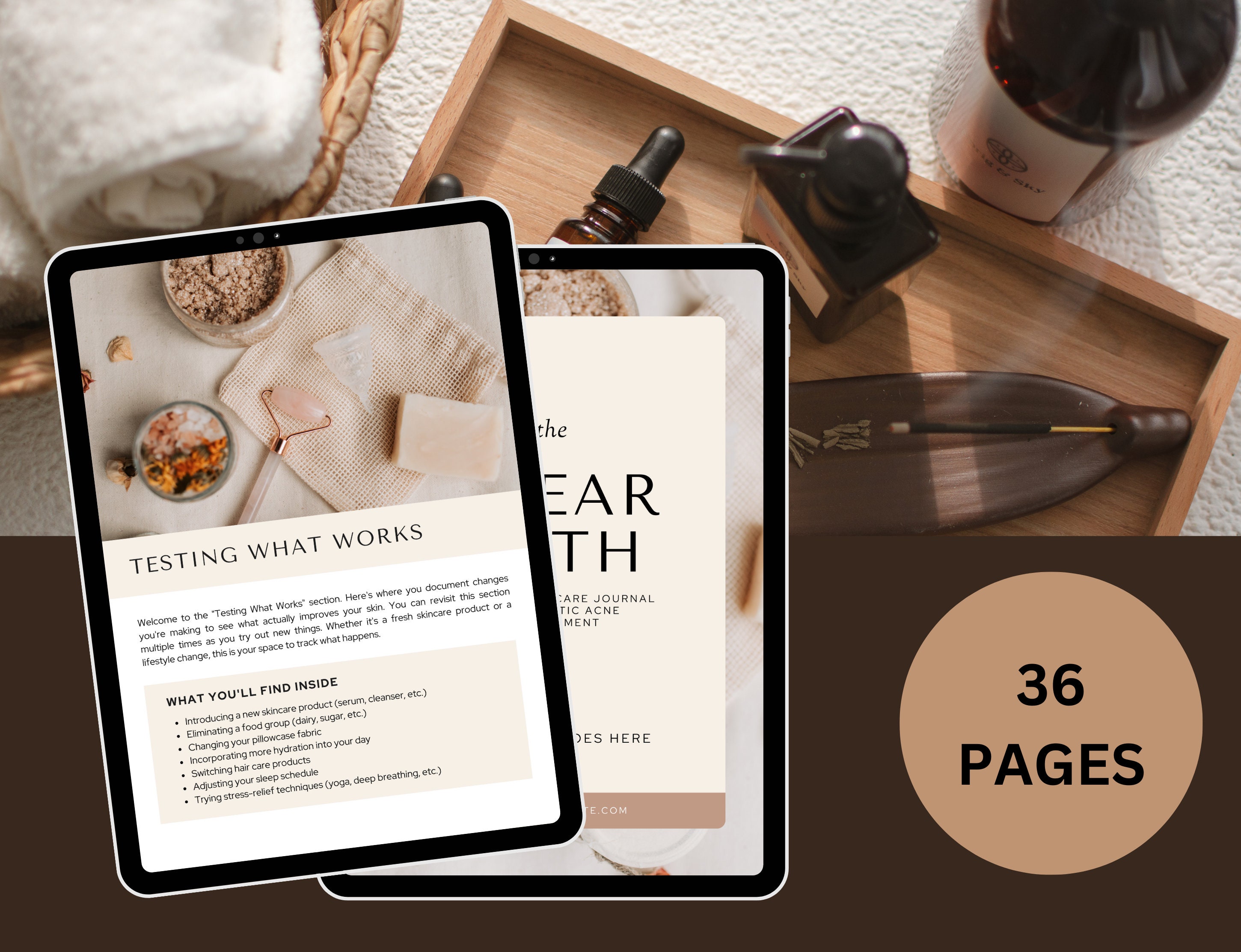 Acne Management: Journal Printable, Skincare Routine PDF, Clear Skin ...