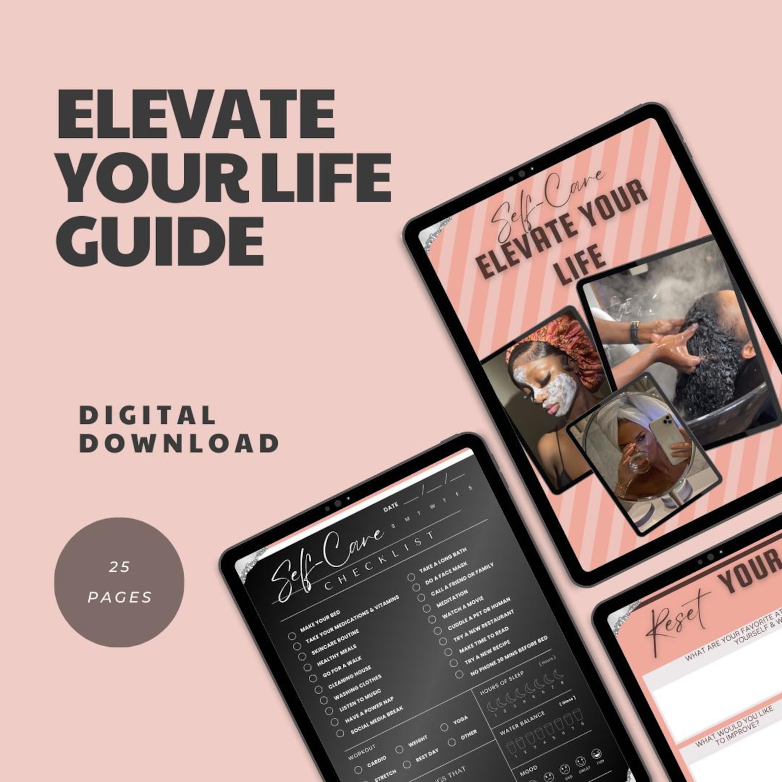Elevate Your Life Guide: Editable Digital Download for Confidence, Growth, and Success - Etsy