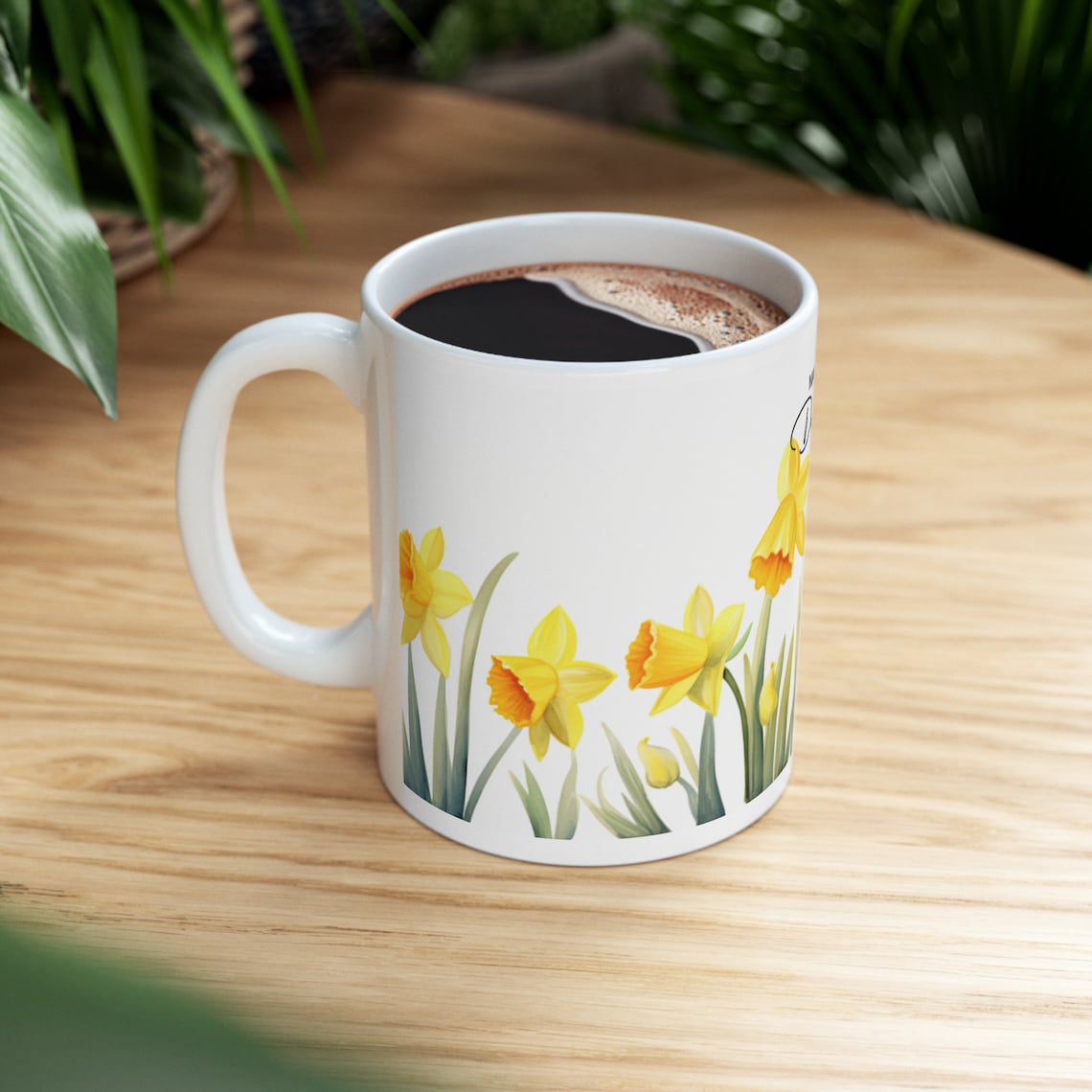 Daffodils Themed March Birth Coffee Cup 11oz Coffee Cup for March ...