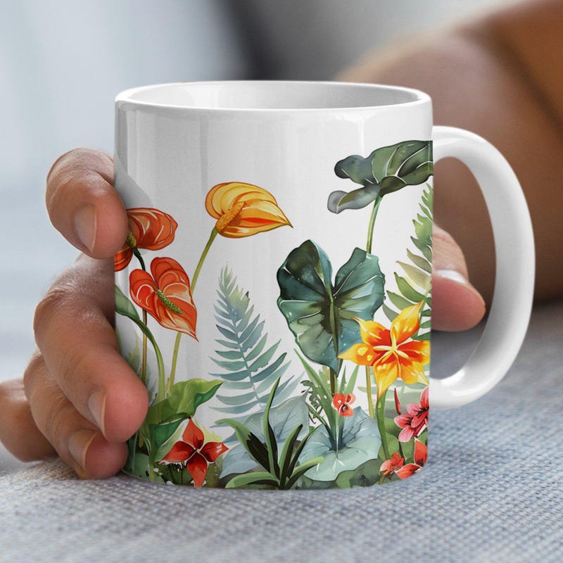 Botanical Mug - Etsy