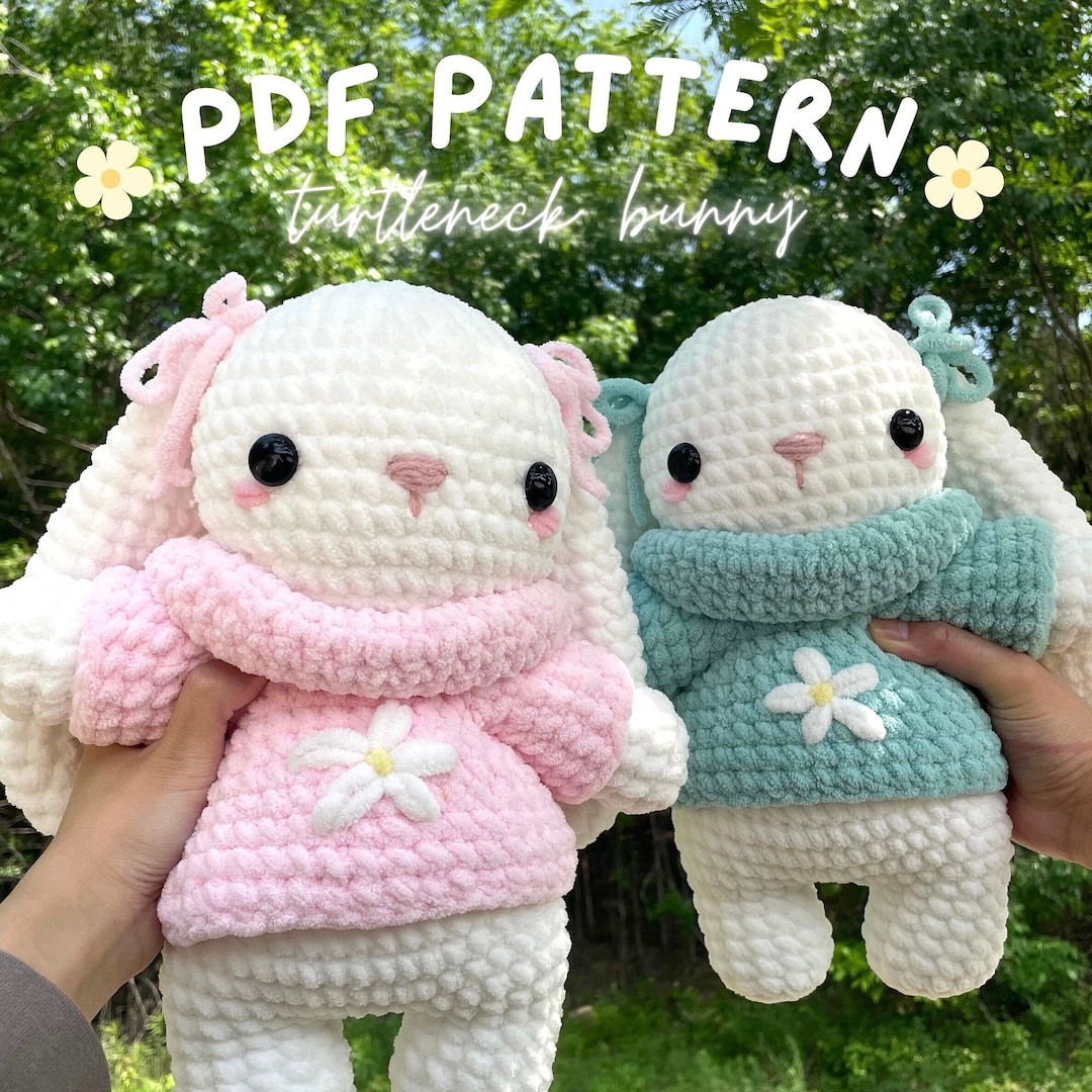 2 in 1 Turtleneck Sweater Bunny Crochet Pattern - Etsy