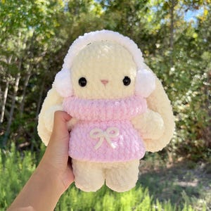 Baby Bunny in Turtleneck Sweater Crochet Pattern - Etsy