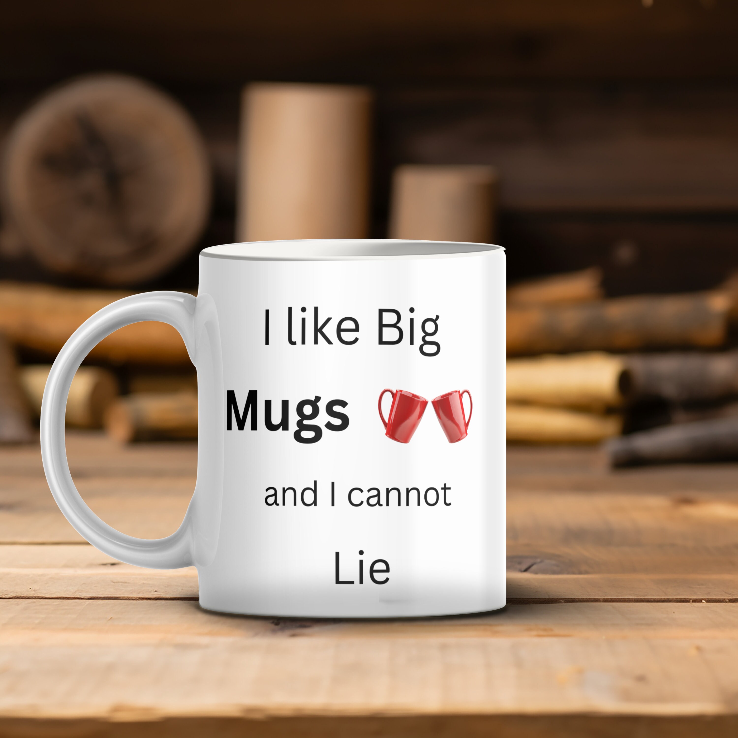 I Like Big MUGS and I Cannot Lie, 11oz SPOKE Ceramic Mug, Mugs With ...