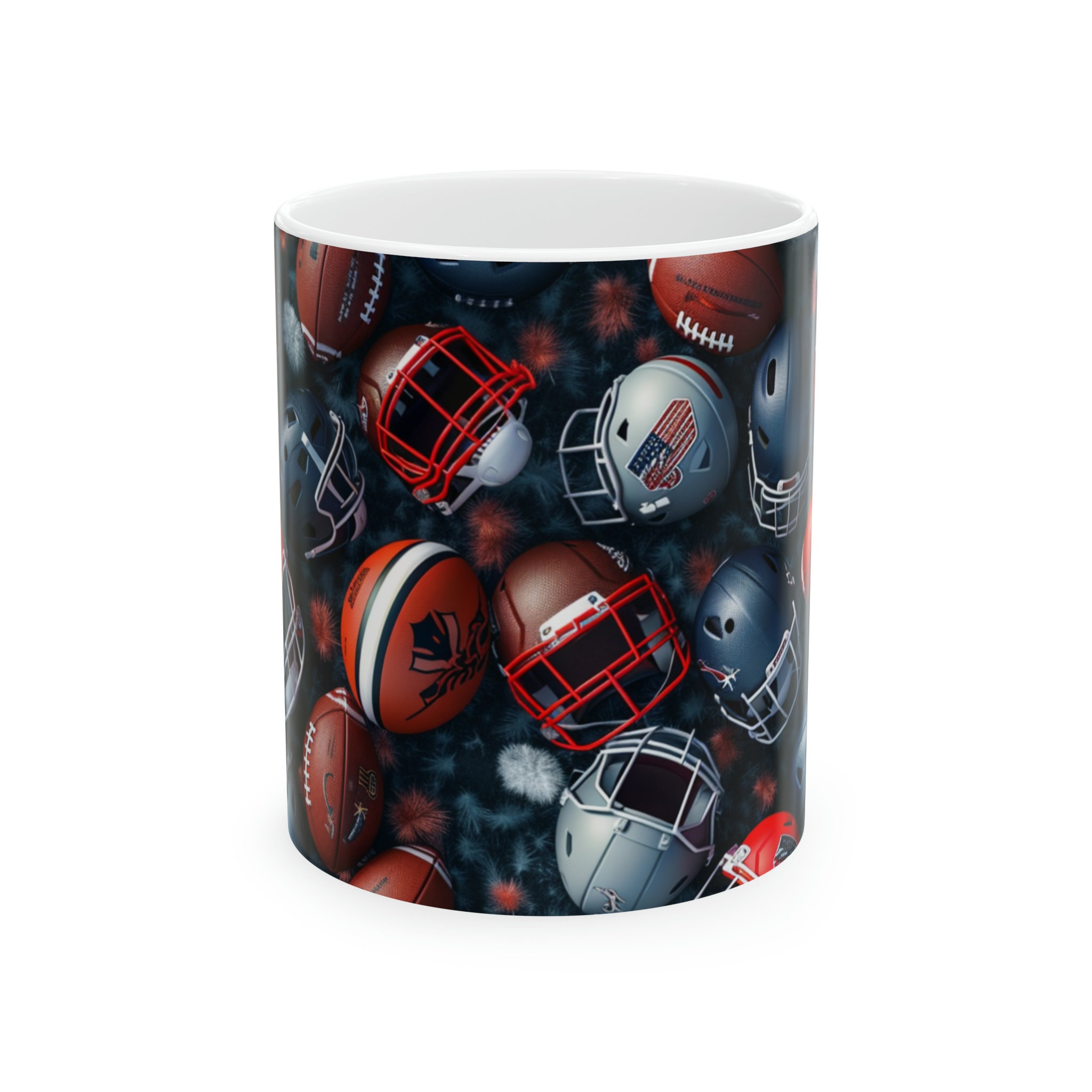 Football, Ceramic Mug, 11oz, Sport Coffee Mug, Football Mug, Football ...